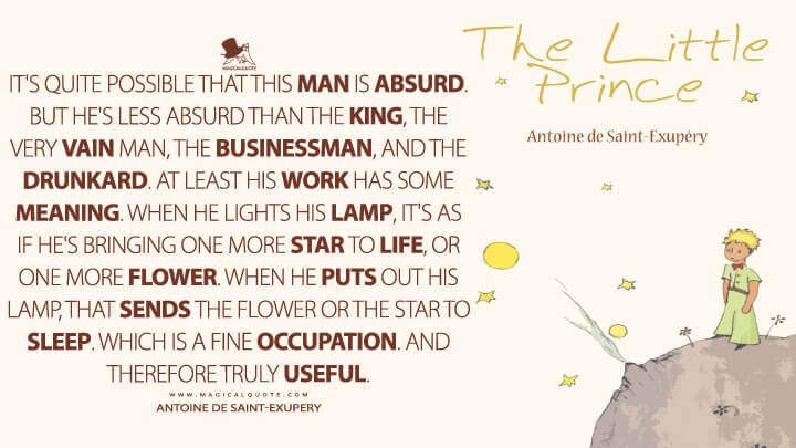 It’s quite possible that this man is absurd. But he’s less absurd than ...