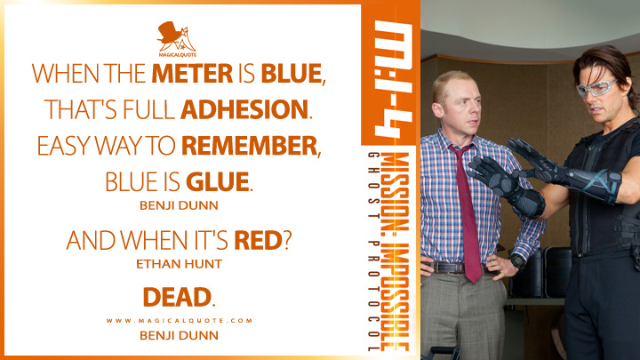 When the meter is blue, that's full adhesion. Easy way to remember ...