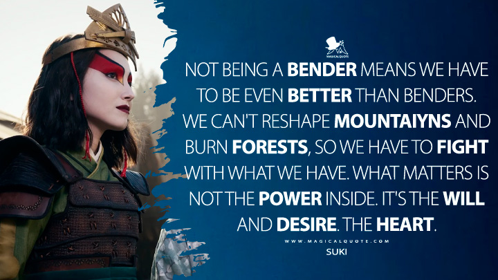 Not being a bender means we have to be even better than benders. We can ...