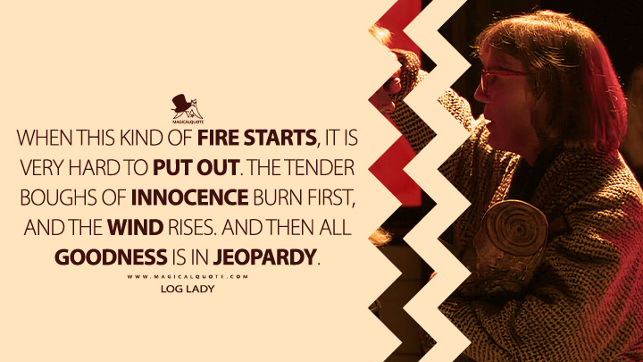 Top Log Lady Quotes: My Log Has Something To Tell You - MagicalQuote