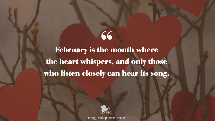 20 Heartfelt Quotes for February - MagicalQuote